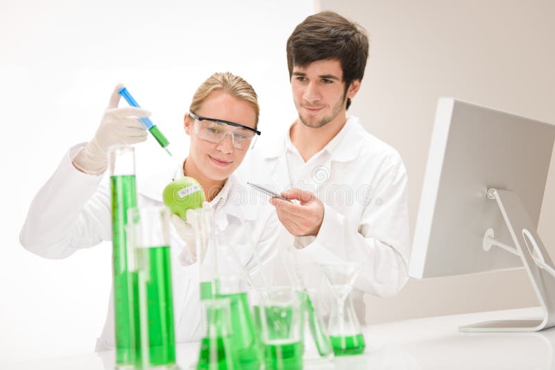 Genetic Engineering - Scientists in Laboratory Stock Image - Image of ...
