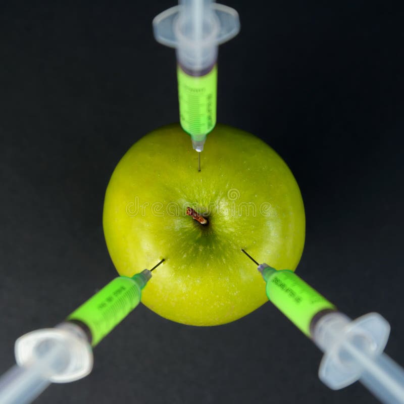 Genetic green apple stock photo. Image of medicine, background - 37806118