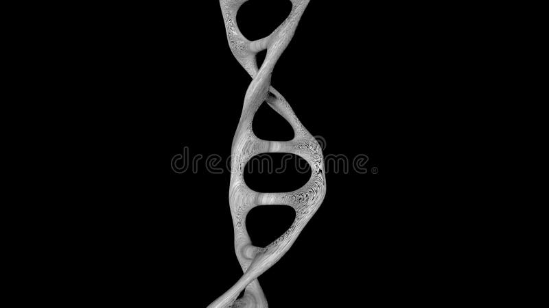 DNA Molecule Rotates on a Black Screen. Stock Footage - Video of aliens ...
