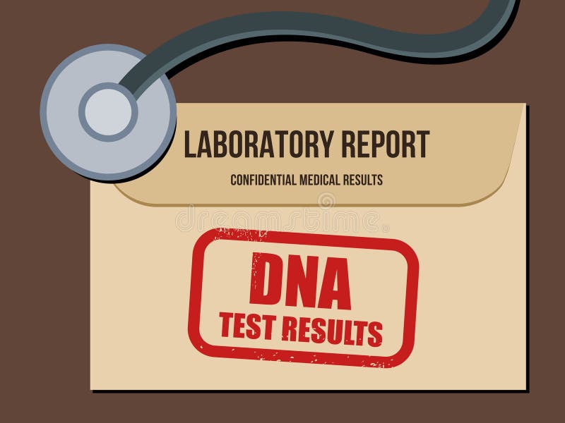 Genetic Laboratory DNA Testing Report Stock Vector - Illustration of ...