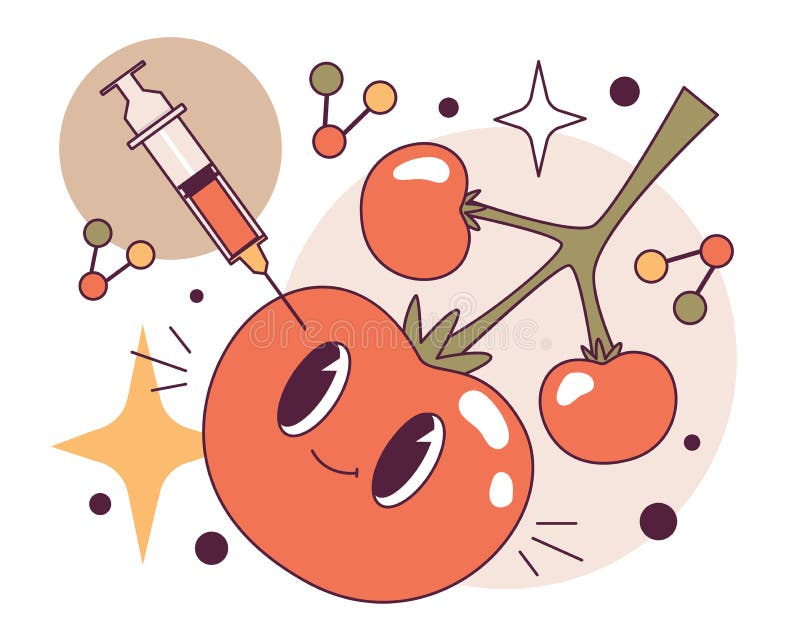 Genetic Modificated Organism or GMO. Biotechnology, Food Improvement ...