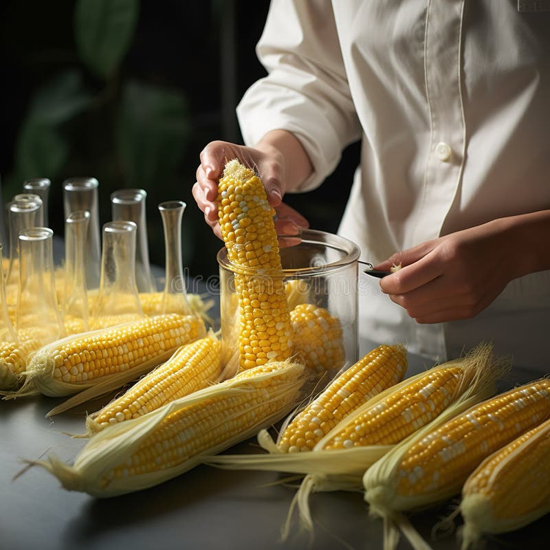 Genetic Modification Corn in the Laboratory, Vegetable Modification ...
