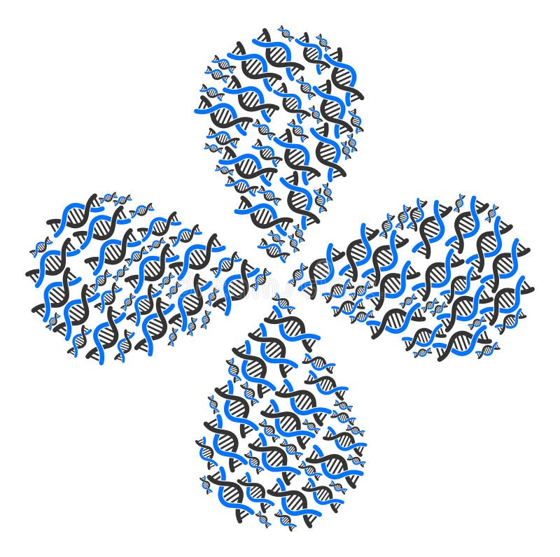 Genetic Molecule Rotation Bang Stock Illustration - Illustration of ...