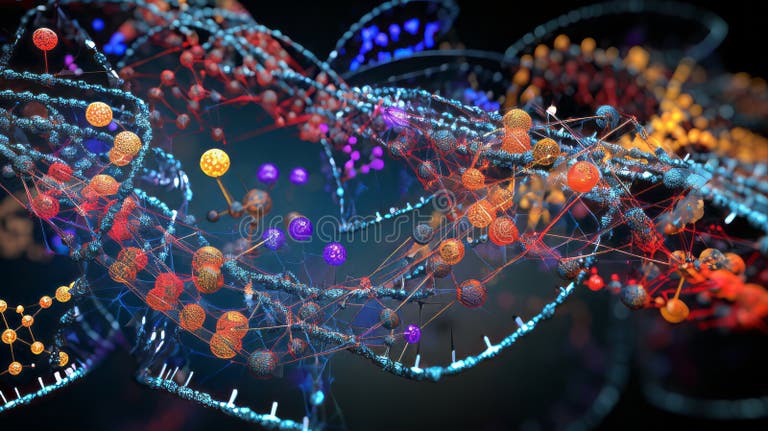 Genetic Mutation Simulation Stock Illustration - Illustration of ...