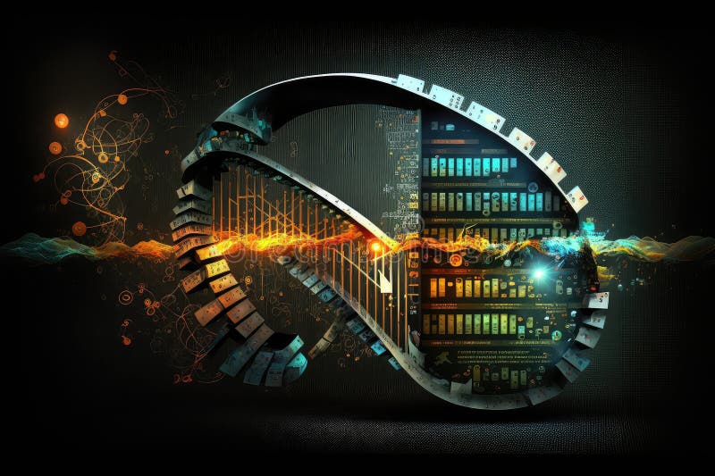 Genetic Programmer Creating New Program By Combining And Modifying Existing Programs Stock