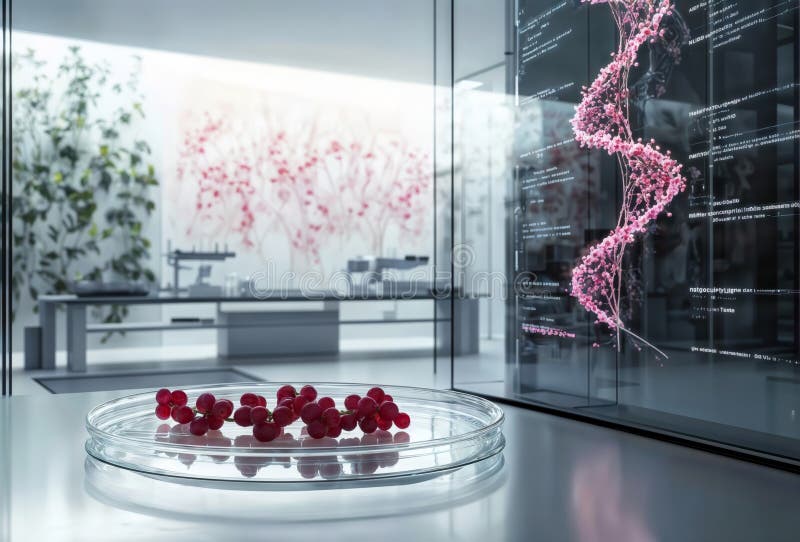 DNA Lab Visualization: Modern Lab with DNA Imagery., Generative Ai ...