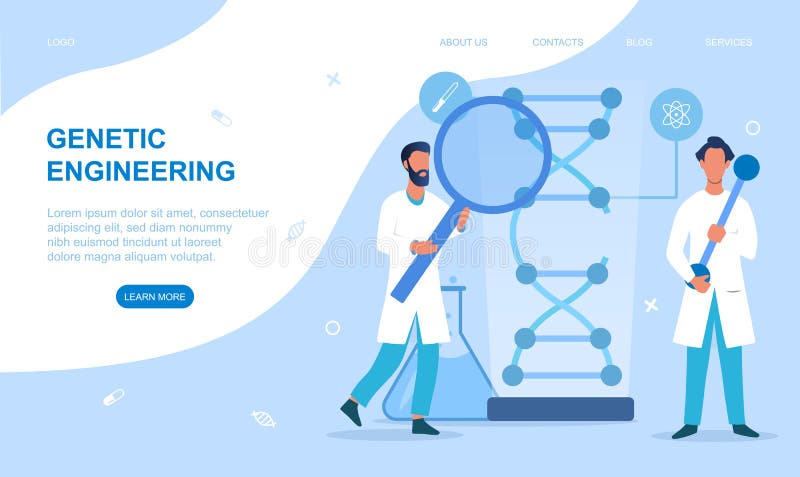 Genetic Scientists in the Lab. Genome and DNA Code Science Research ...