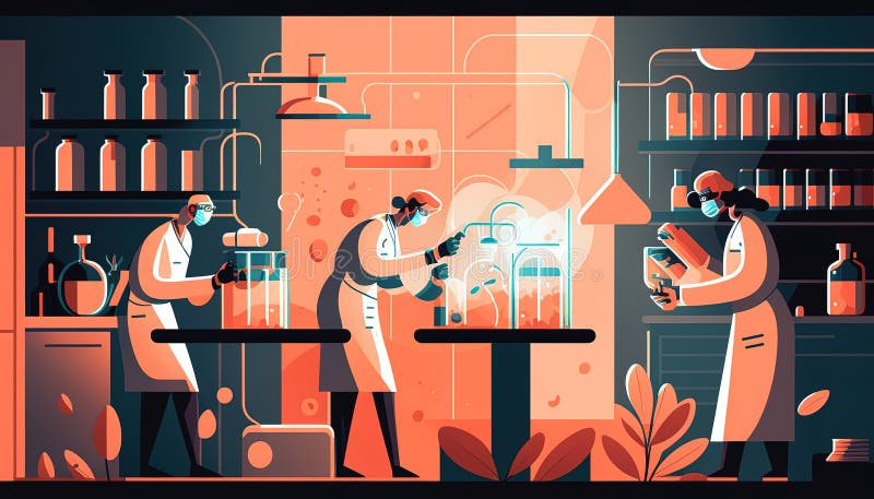 Genetic Scientists in the Lab. Genome and DNA Code Science Research ...