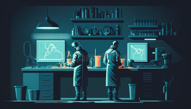 Genetic Scientists in the Lab. Genome and DNA Code Science Research ...