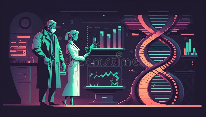 Genetic Scientists in the Lab. Genome and DNA Code Science Research ...