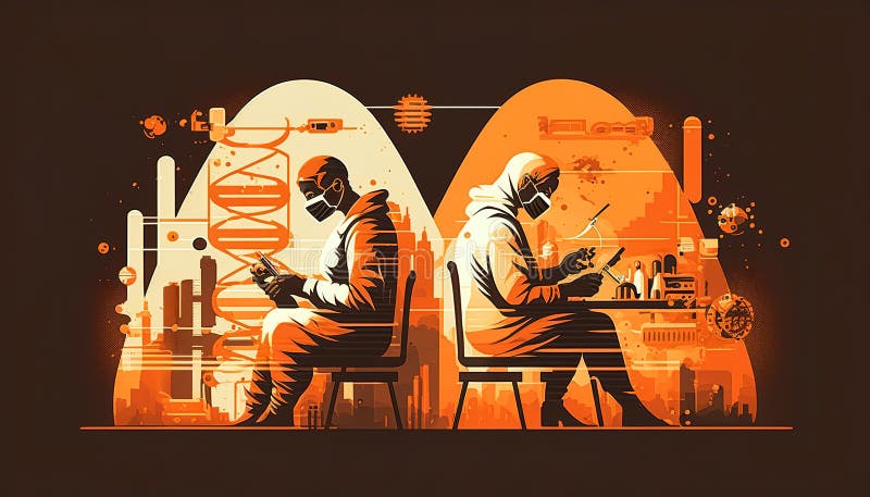 Genetic Scientists in the Lab. Genome and DNA Code Science Research ...