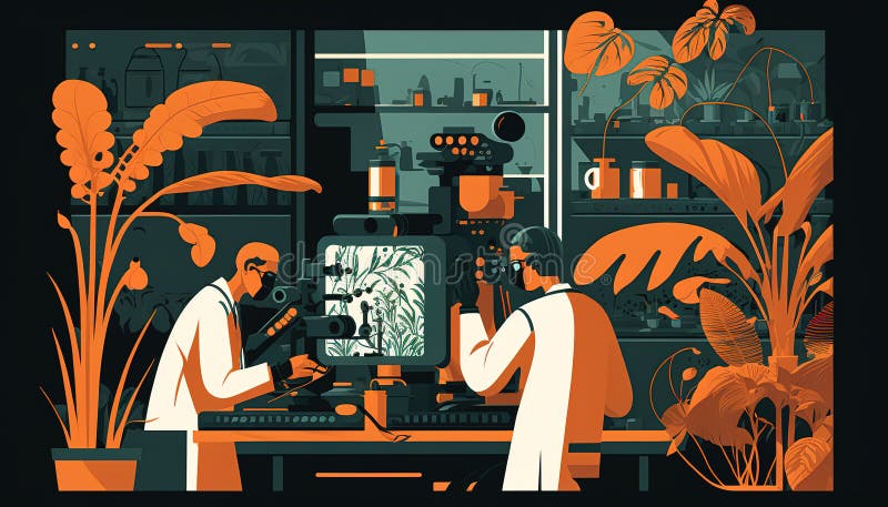 Genetic Scientists in the Lab. Genome and DNA Code Science Research ...