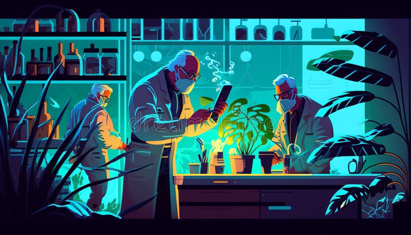 Genetic Scientists in the Lab. Genome and DNA Code Science Research ...