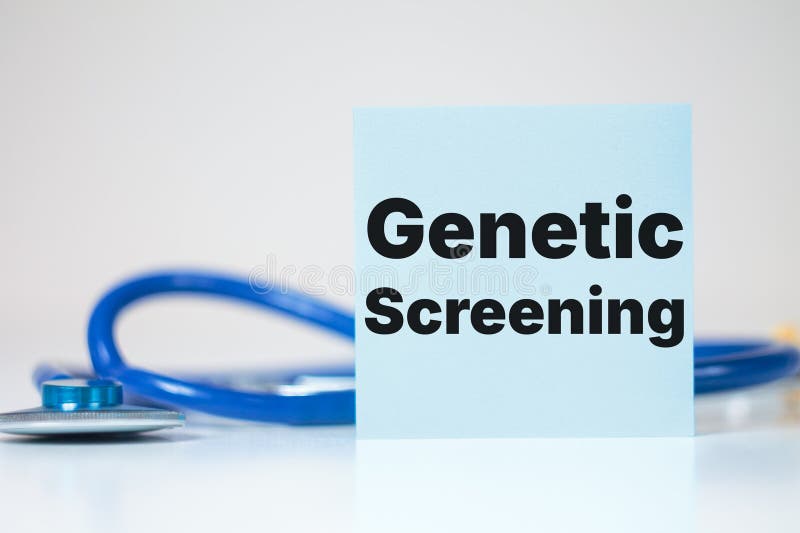 Genetic Screening Text Title Meaning of Medical Term Background Stock ...