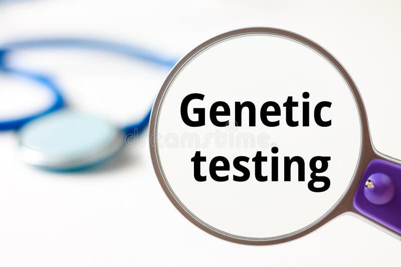 Genetic Testing Title Text Technology Medical Theme Stock Image - Image ...