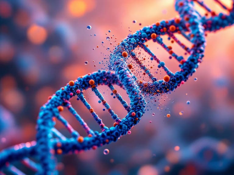 Visualizing DNA Mutation in Detail Stock Illustration - Illustration of ...