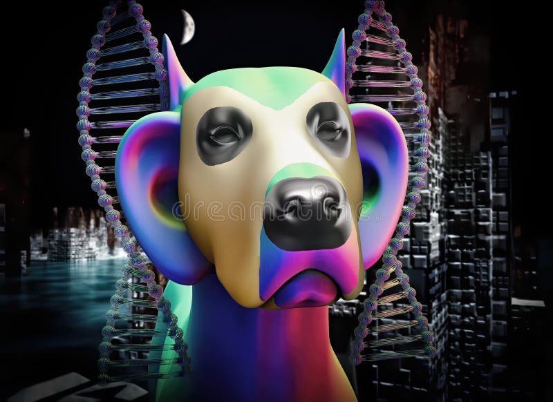 Genetic Treatment in Veterinary 3d Rendering Stock Illustration ...