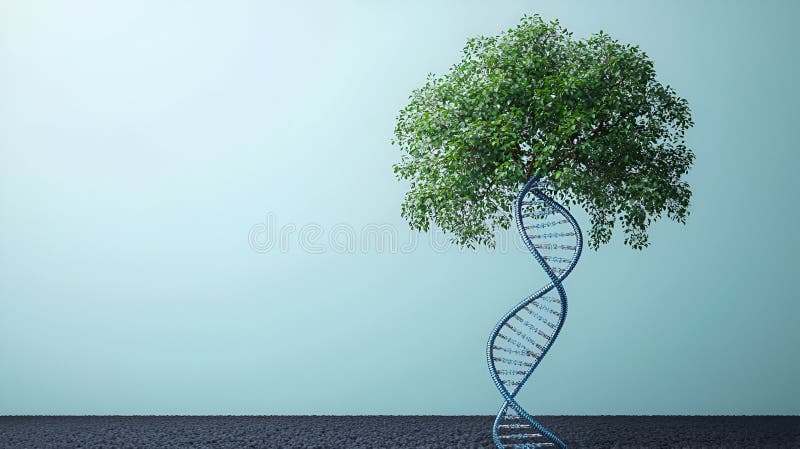 Genetic Tree of Life Concept Symbolizing Growth, DNA and Evolution ...