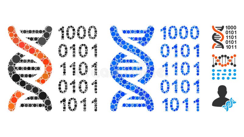 Genetical Code Composition Icon of Circles Stock Vector - Illustration ...
