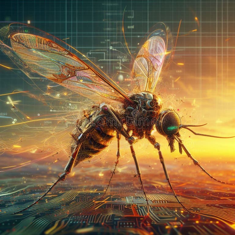 Genetically Modified Macro Closeup of Nano Robot Engineered Weapon ...