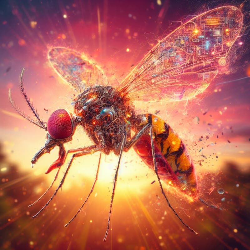 Genetically Modified Macro Closeup of Nano Robot Engineered Weapon ...