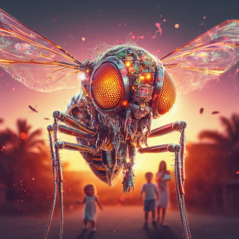 Genetically Modified Macro Closeup of Nano Robot Engineered Weapon ...