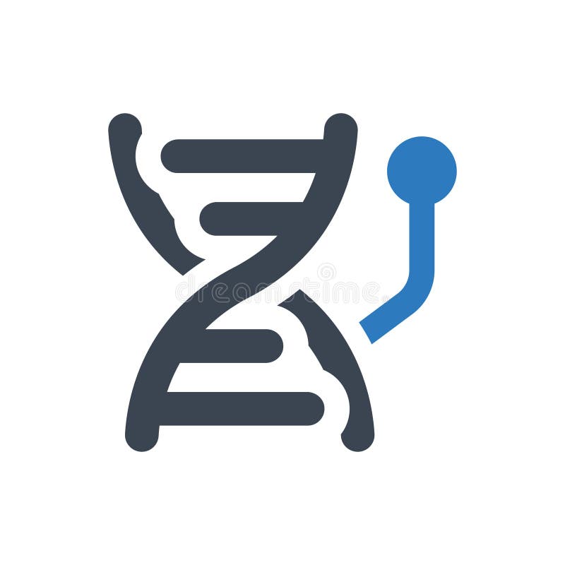 Genetics biology icon stock vector. Illustration of icon - 254772555
