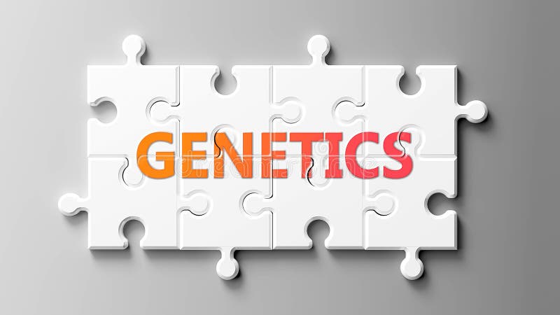 Genetics - Word in DNA stock illustration. Illustration of research ...