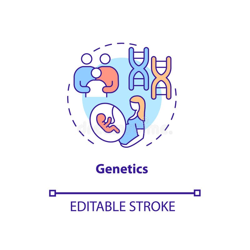 Genetics concept icon stock vector. Illustration of genetic - 232472543
