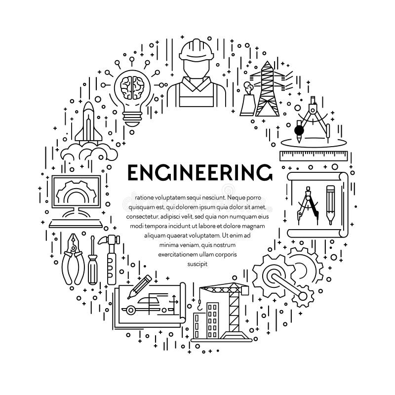 Engineering Doc Line Icon. Technical Documentation Sign. Vector Stock ...