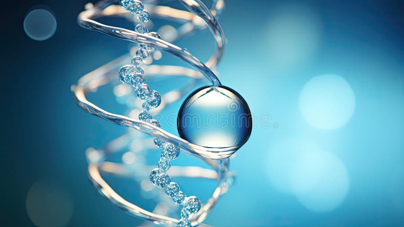 Genetics dna drop stock illustration. Illustration of analysis - 307633749