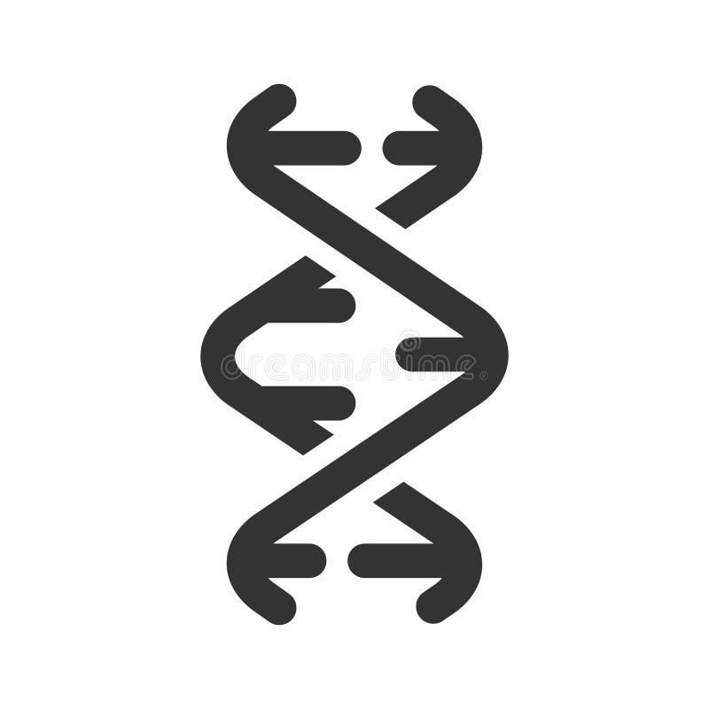 Genetics DNA icon stock illustration. Illustration of chromosome ...