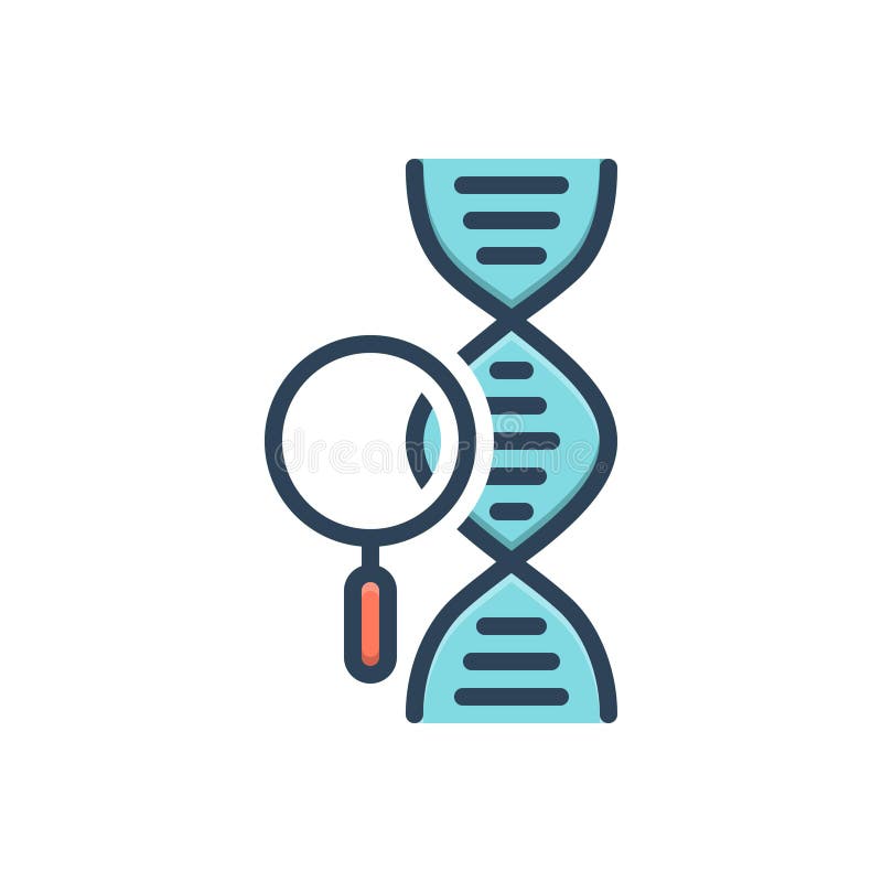 Color Illustration Icon for Genetics, Dna and Molecule Stock ...