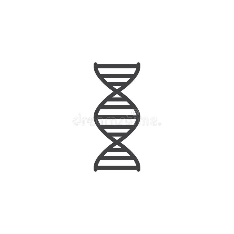 DNA Strand Pixel Art. Deoxyribonucleic Acid Molecule 8 Bit. Genetic ...