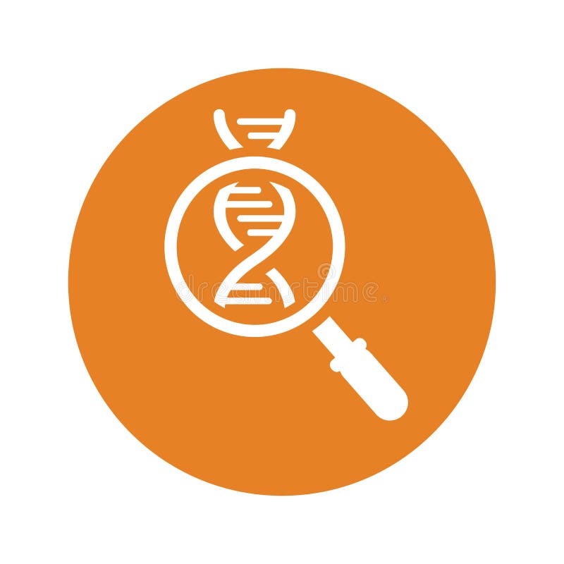 Genetics, Research, DNA Test Blue Icon Stock Vector - Illustration of ...