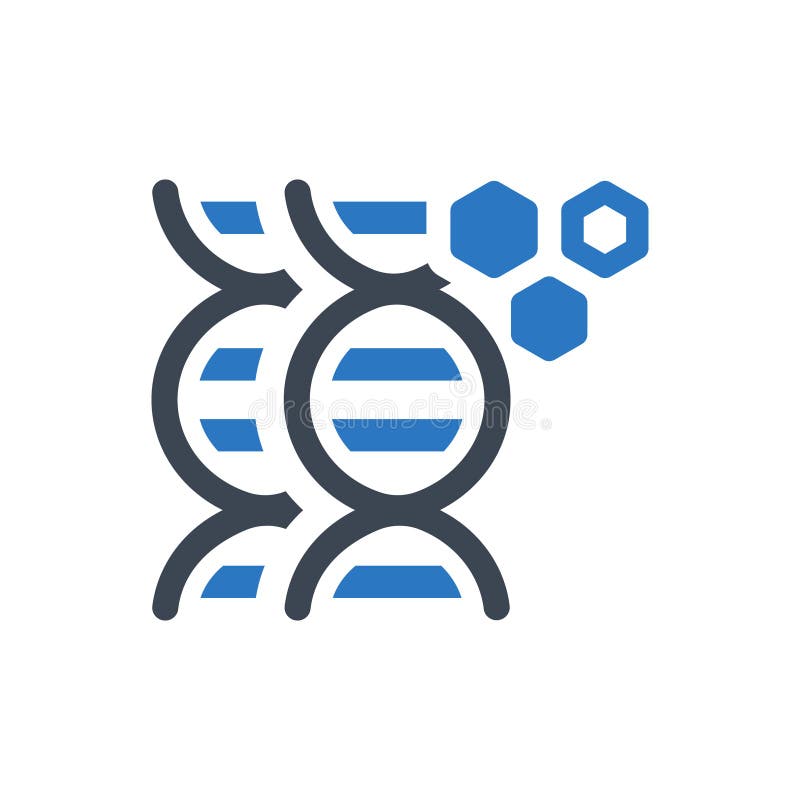 Genetics research icon stock vector. Illustration of magnifier - 230704622