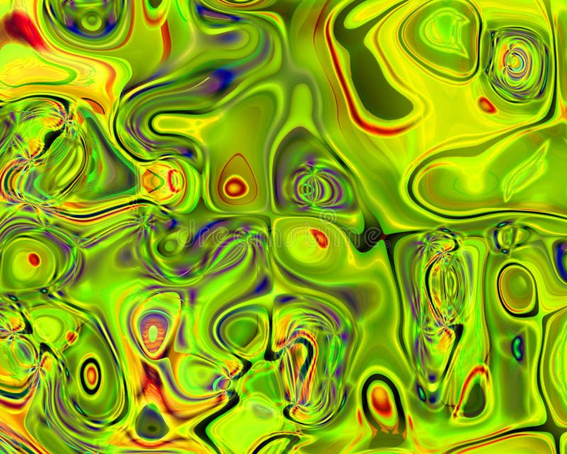 Genetische Kunst Die Plastic Groene Gele a Smelt Stock Illustratie ...