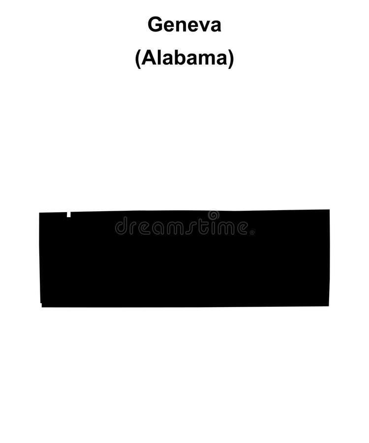 Geneva outline map stock vector. Illustration of counties - 357880328