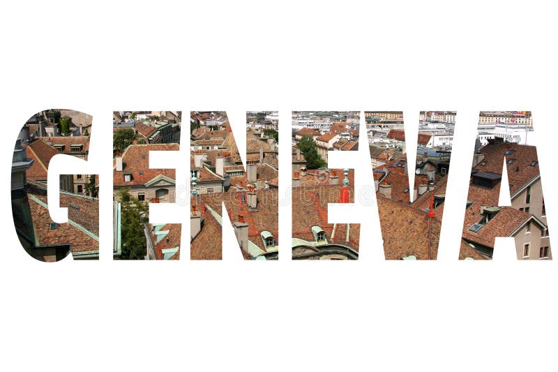 Geneva, Switzerland stock photo. Image of street, rooftops - 11741888