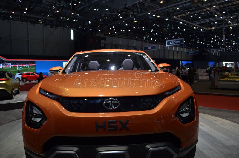 Geneva, Switzerland, March 06-2018: Tata H5X at GIMS Editorial Stock ...