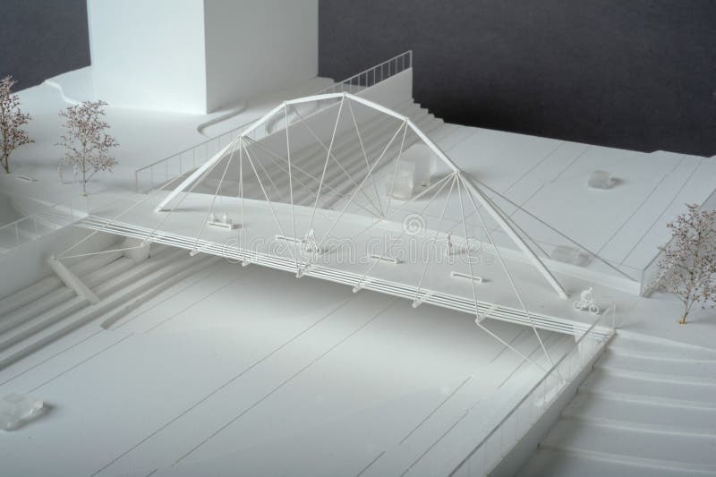 Site Surrounding Model for Architectural Presentation of a Bridge at ...
