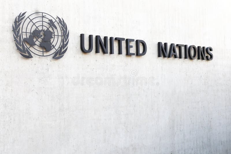 United Nations Symbol on a Wall in Geneva, Switzerland Editorial Stock ...