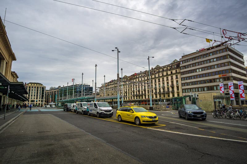 Geneva, Switzerland - September 8 2023: Geneve Cornavin Railway Station ...