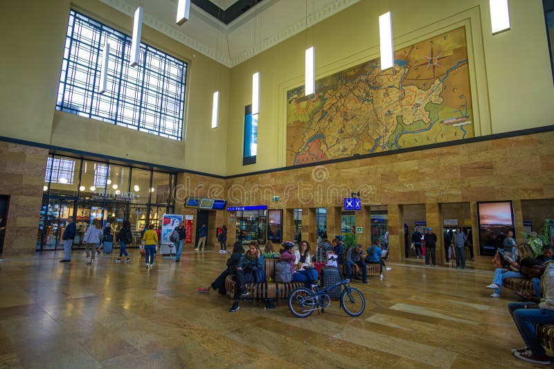Geneva, Switzerland - September 8 2023: Geneve Cornavin Railway Station ...