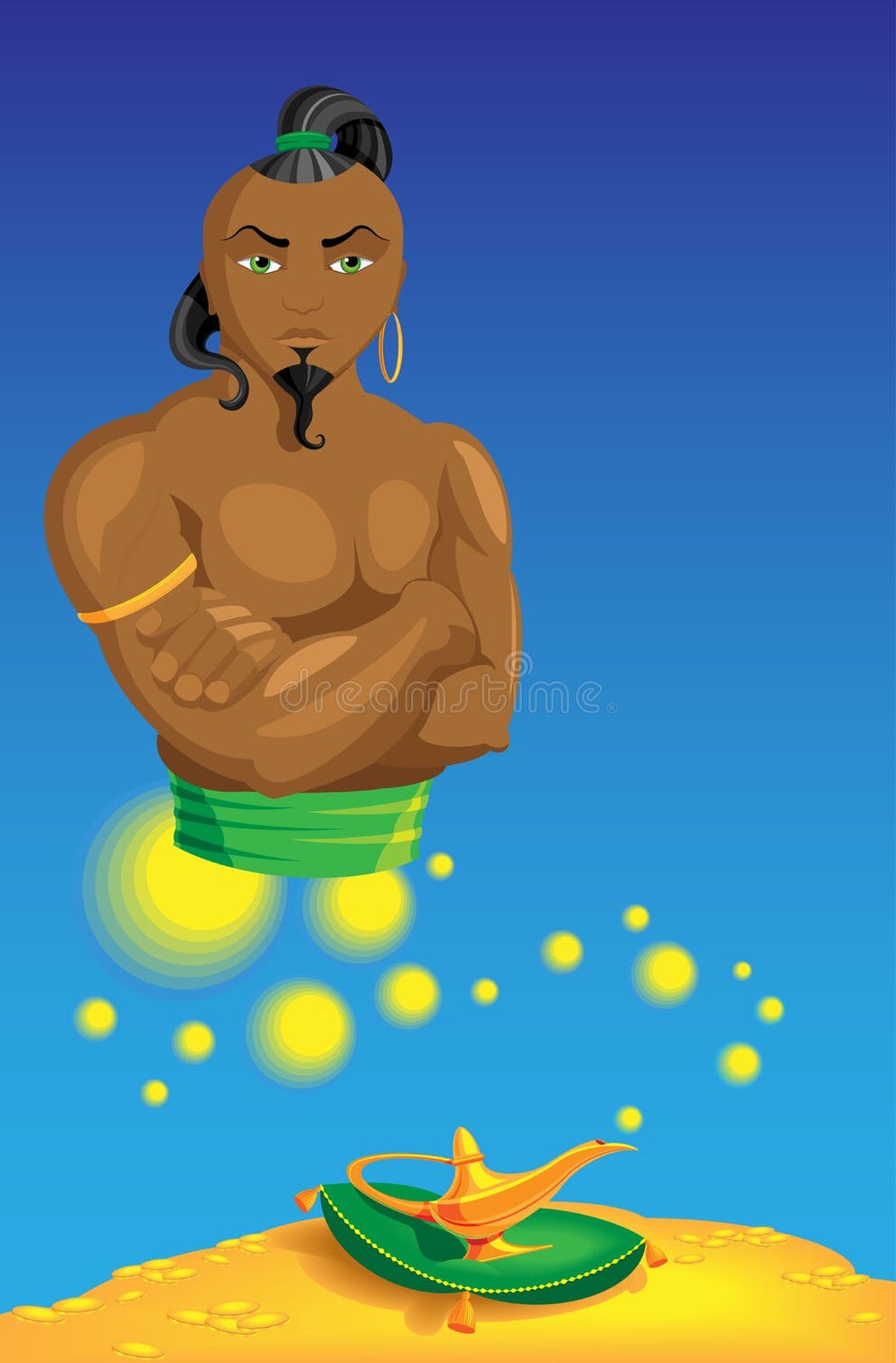 Muscular Genie Stock Illustrations – 186 Muscular Genie Stock ...