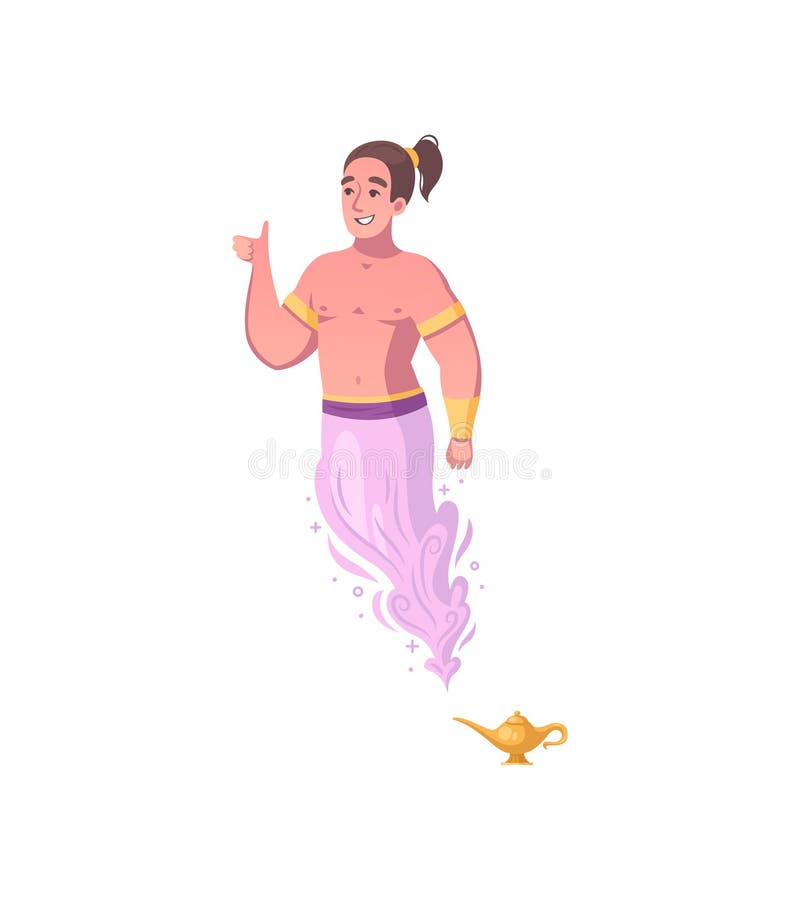 Genie Spirit Concept stock vector. Illustration of concept - 205757778