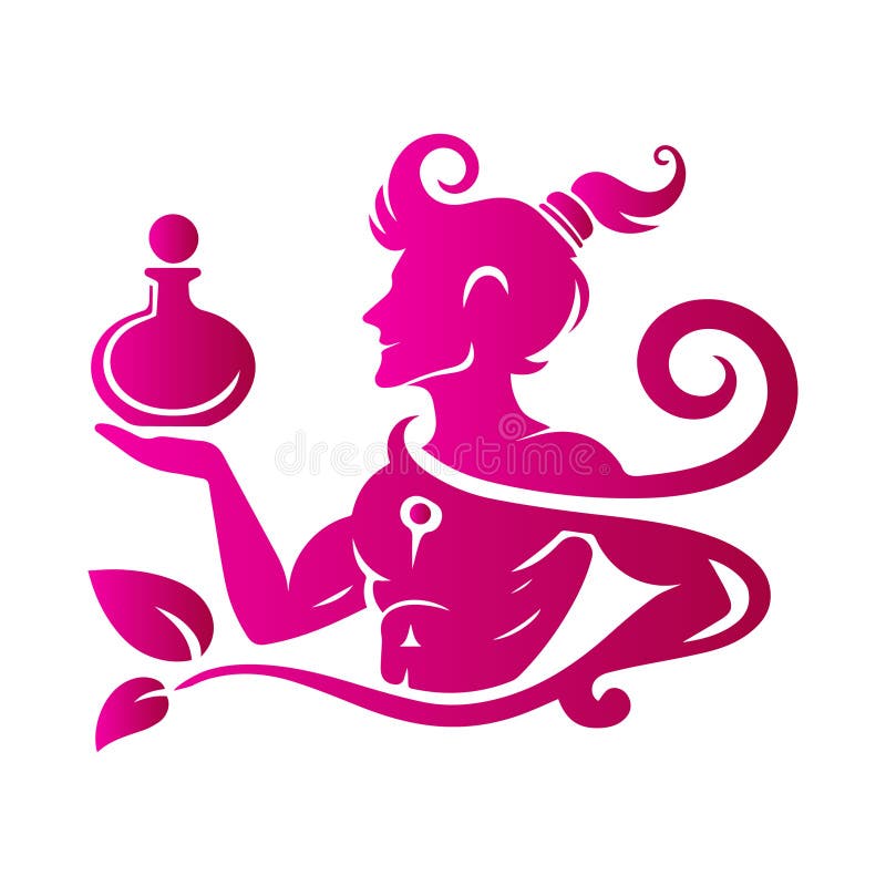 Genie Logo Design Vector Unique Style Template Stock Illustration ...