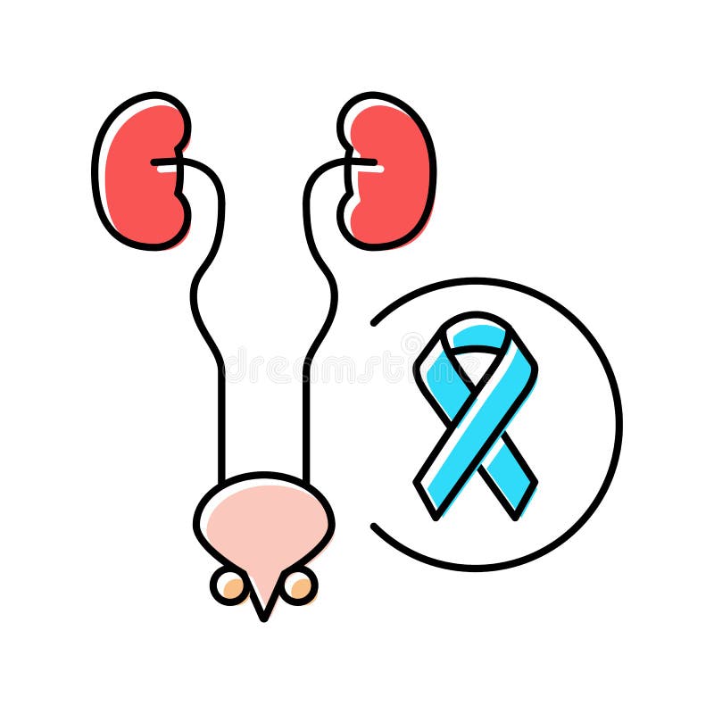Genitourinary System Disease Color Icon Vector Illustration Stock