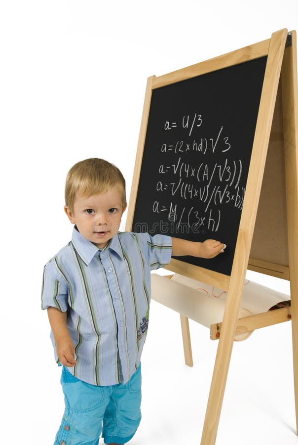Genius. stock photo. Image of mathematics, chalk, school - 4095628