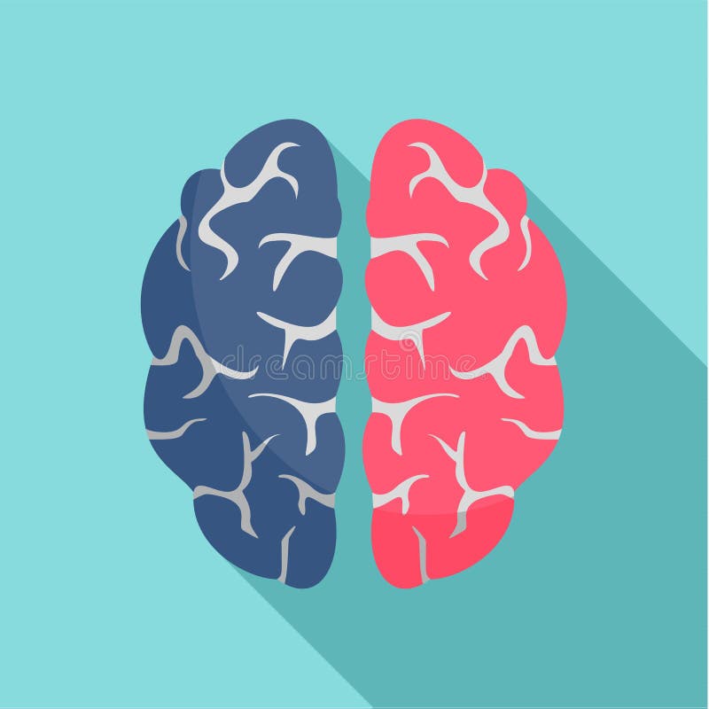 Genius Brain Icon, Simple Style Stock Vector - Illustration of brain ...